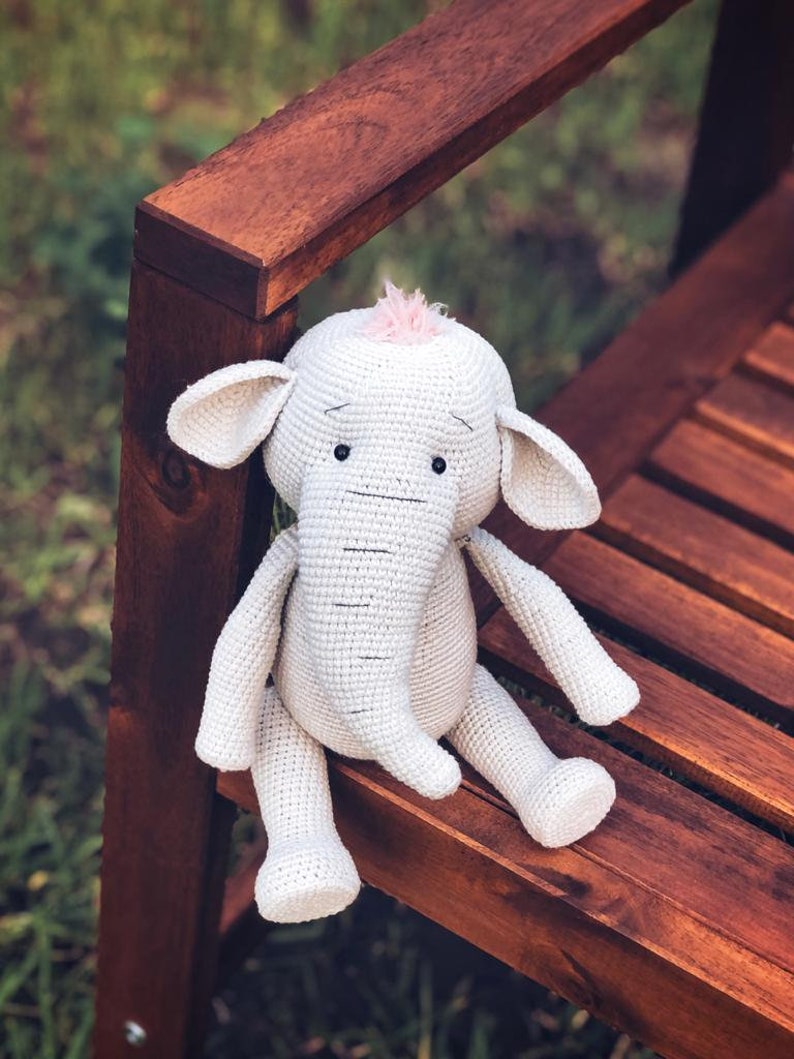 Crochet Elephant Pattern. - Etsy