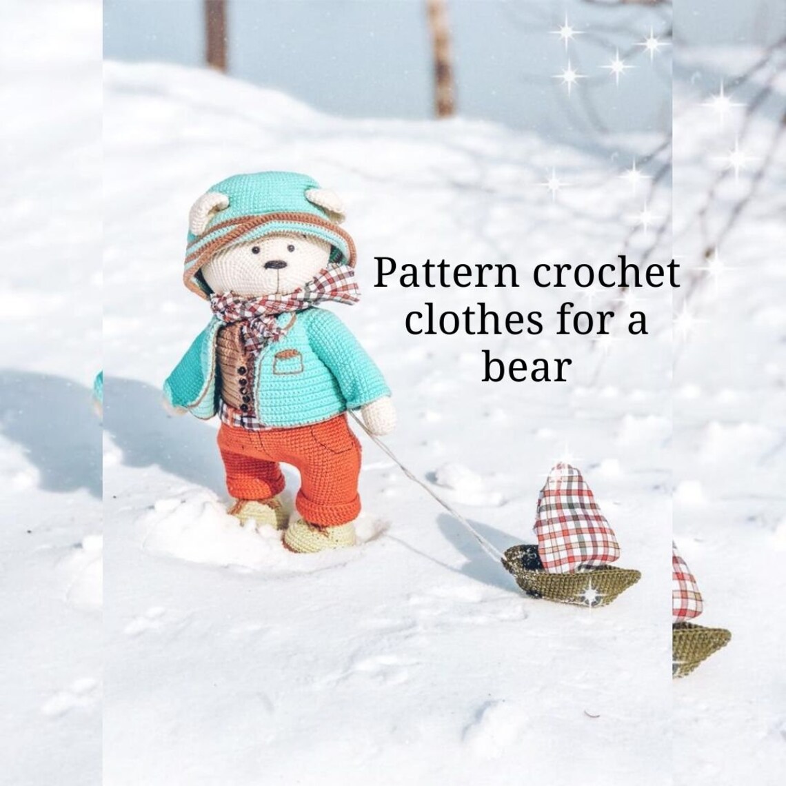 Pattern Crochet Clothes for a Bear. - Etsy