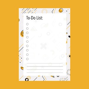 To-do List: Geometric Style - Etsy