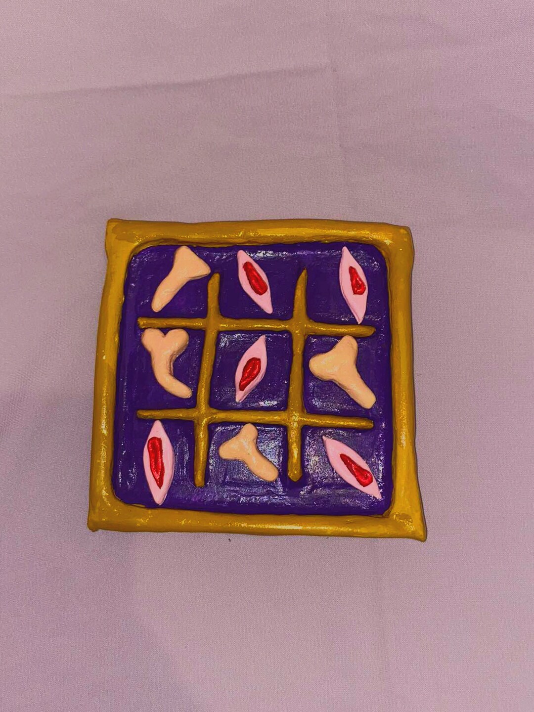 Clay Tic Tac Toe Board Game - Etsy