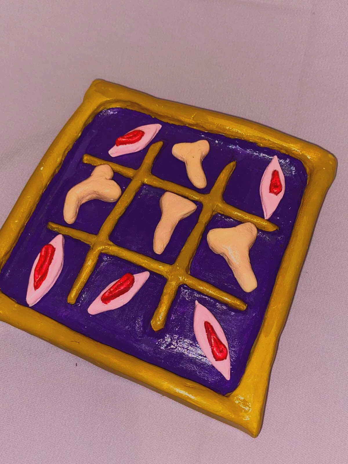 Clay Tic Tac Toe Board Game - Etsy