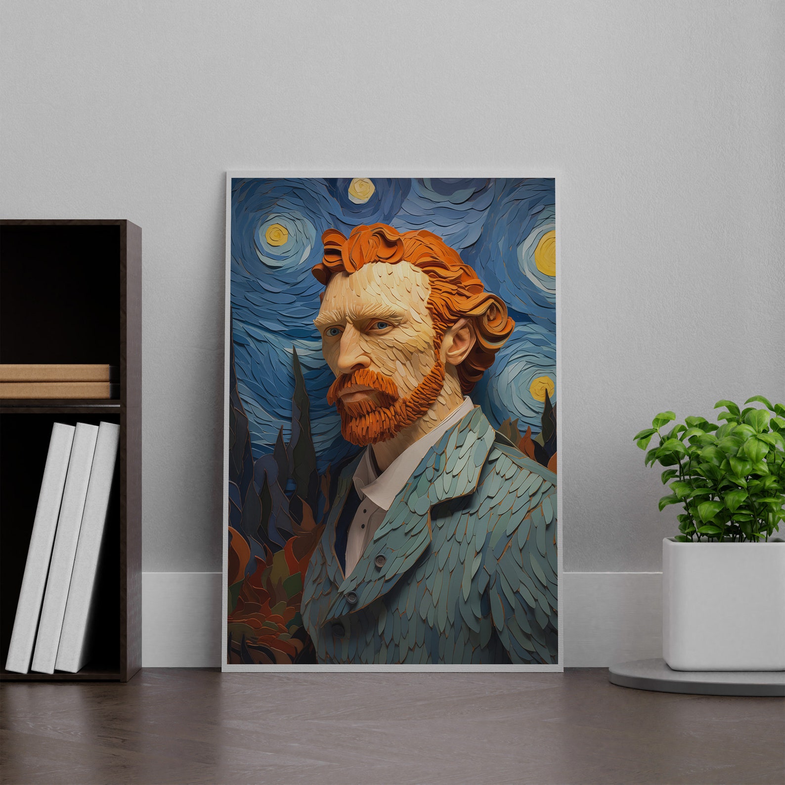 Vincent the Woody Masterpiece Wall Art Home & Office Decor Instant ...