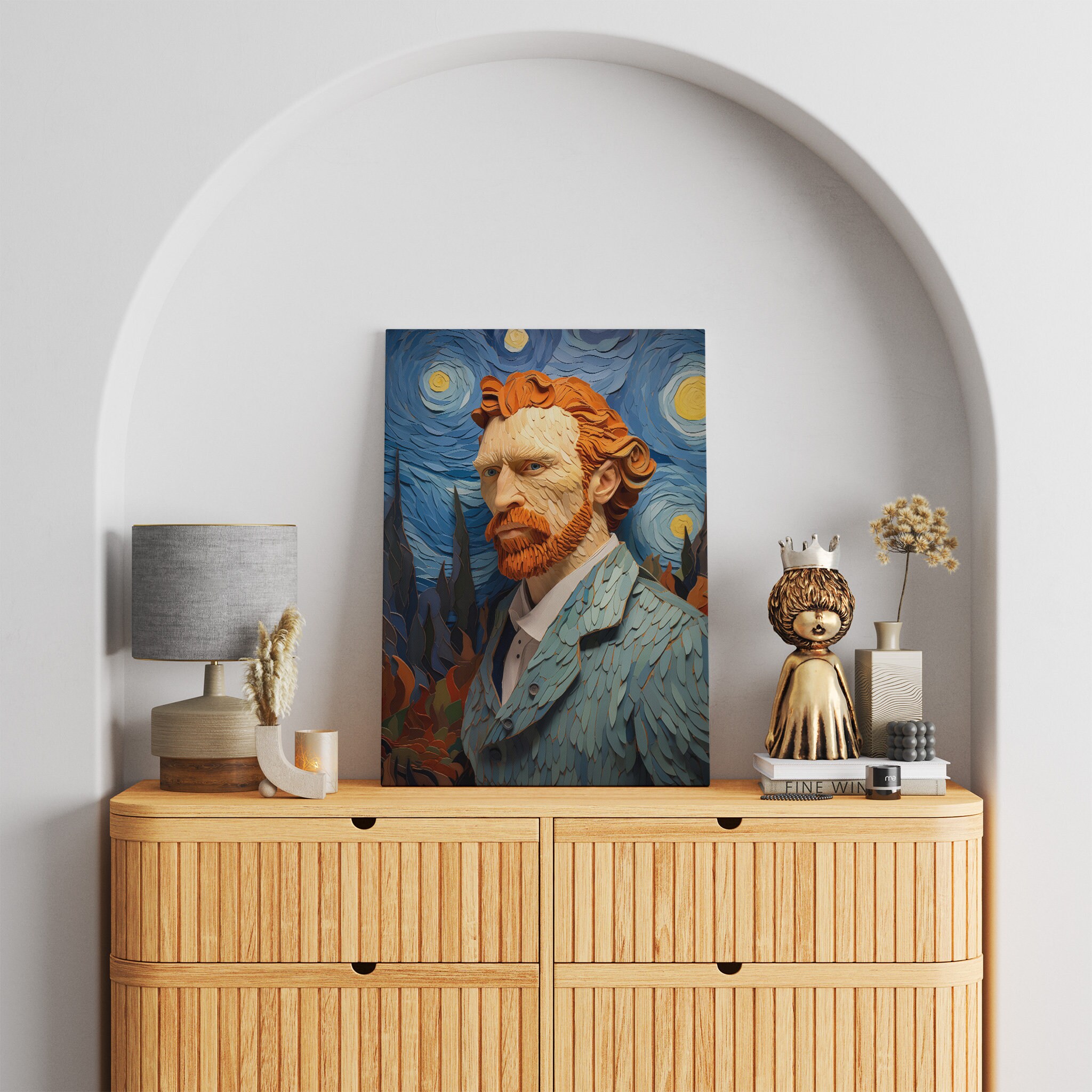 Vincent the Woody Masterpiece Wall Art Home & Office Decor Instant ...