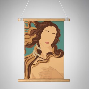 Venus Poster | Hand-drawn Renaissance Art | Botticelli’s Birth of Venus ...