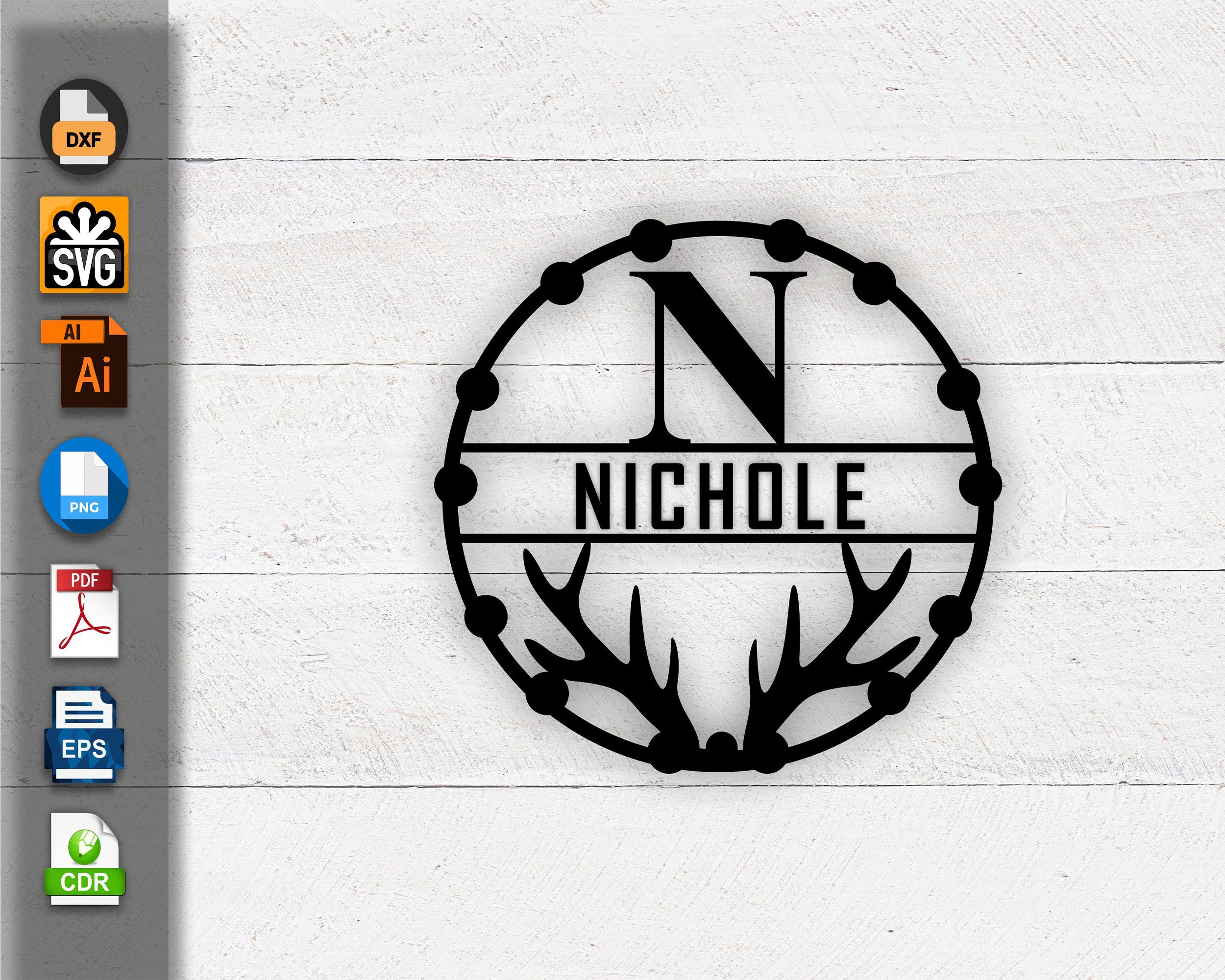 Split Monogram 2 SVG & Font File L Split Alphabeth Monogram Svg L ...