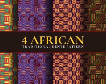 Kente Digital Paper - Etsy