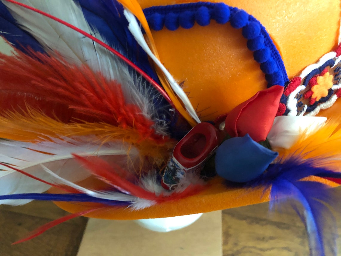 Foam Bowler Hat in Dutch Colors - Etsy