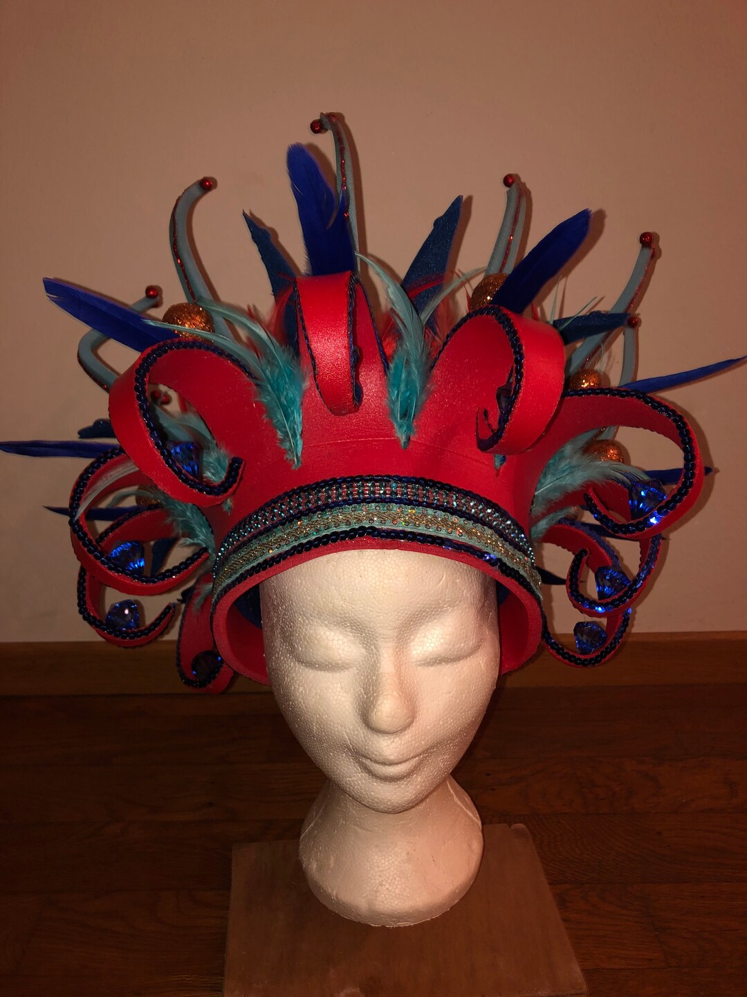 Foam Crown in Red and Blue - Etsy
