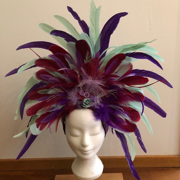Purple Headpiece - Etsy