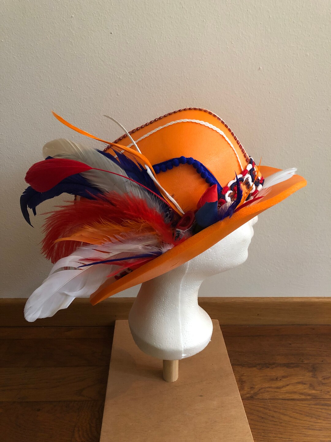 Foam Bowler Hat in Dutch Colors - Etsy