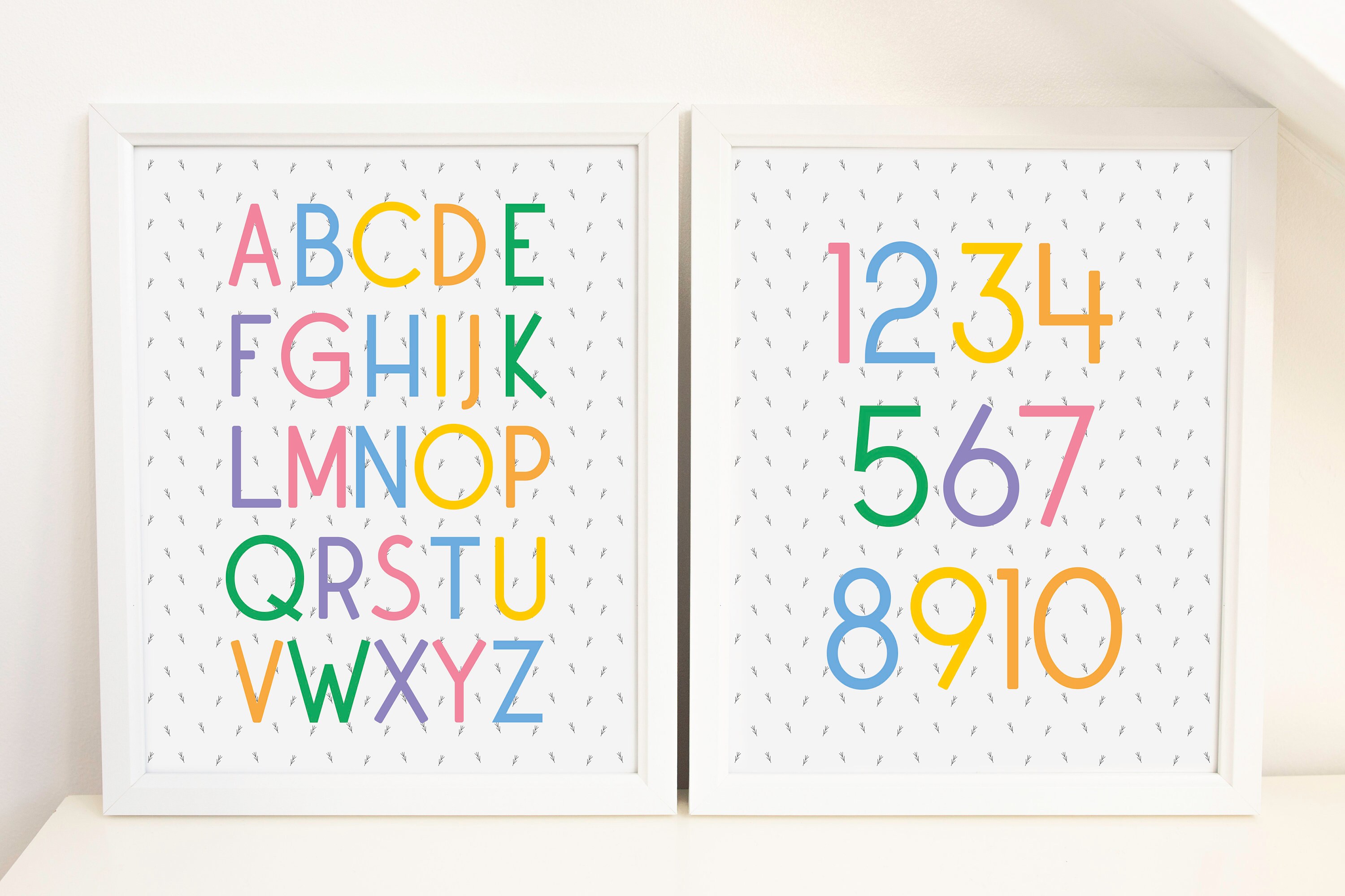 DIGITAL DOWNLOAD Hopscotch Alphabet & Number Print Learn Your ABC and ...