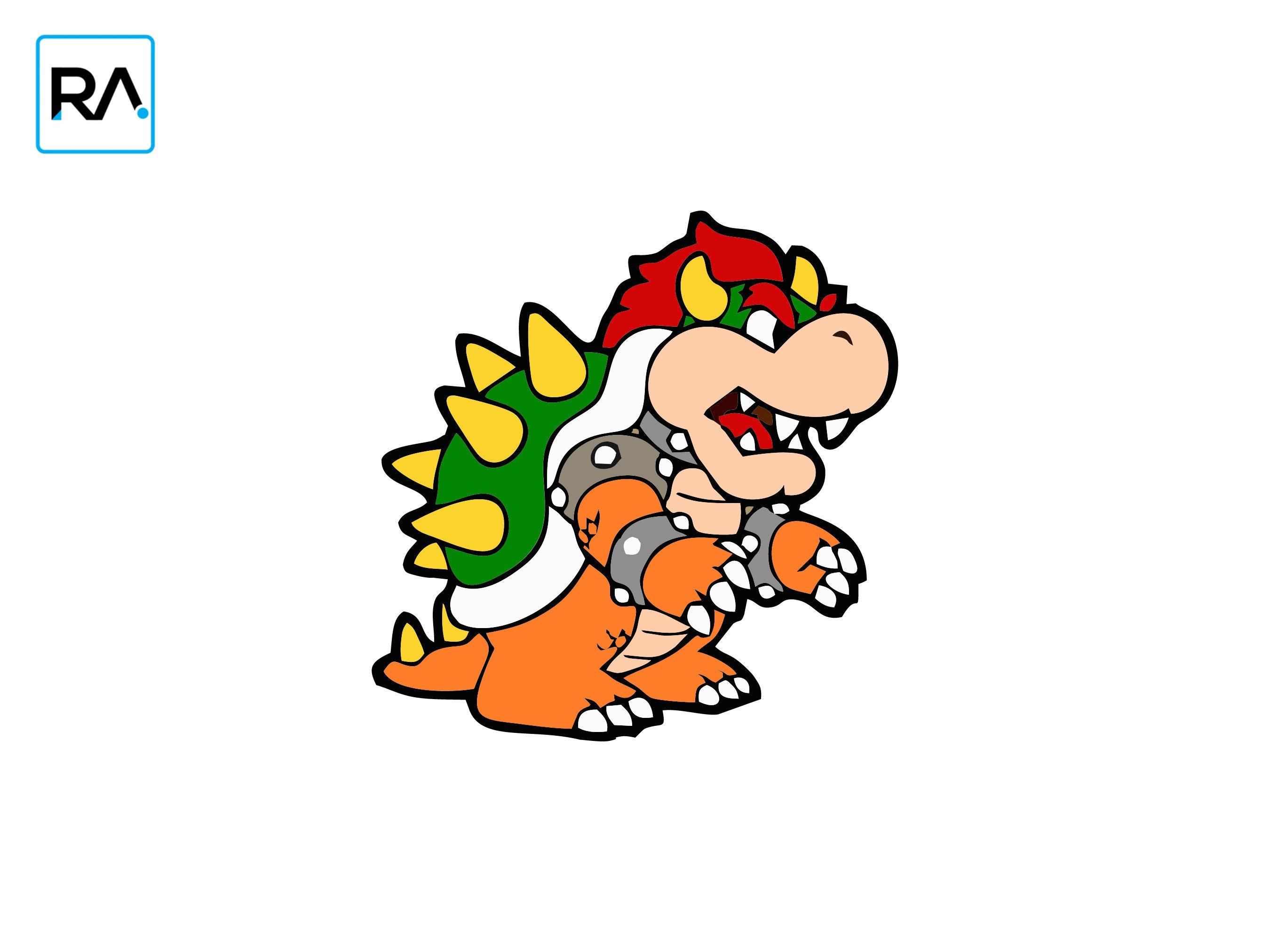 Bowser Svg Bowser Png Super Mario Svg Super Mario Turtle Etsy Uk 