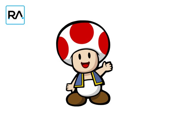 Toad SVG Super Mario SVG Toad PNG Super Mario Mushroom Svg - Etsy Finland