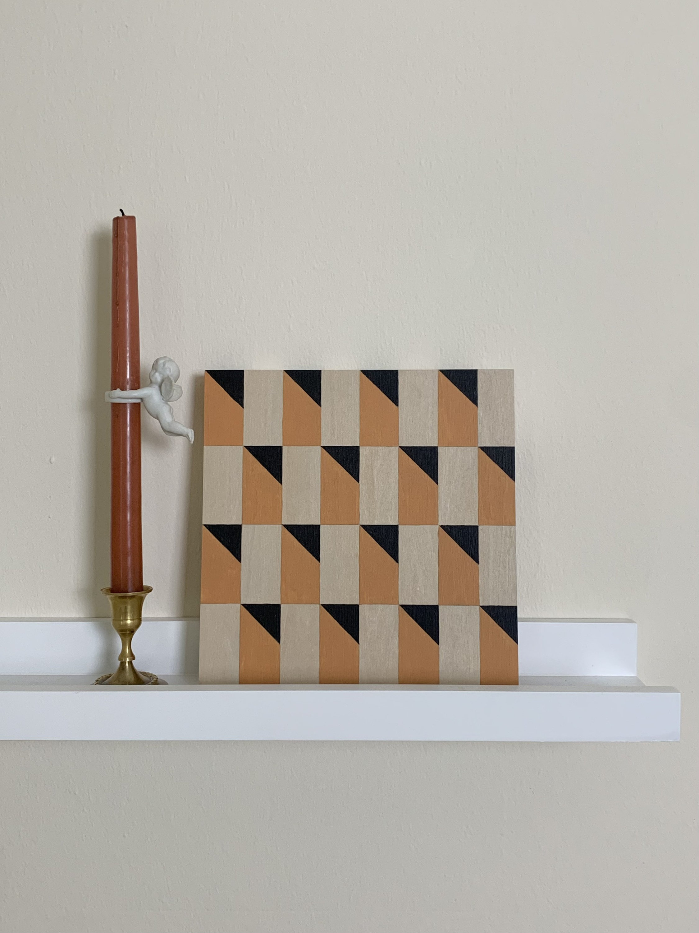 Abstract Geometric Pattern Painting - Original Artwork - Natural ...