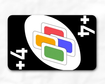 Credit Card Skin Uno - Etsy