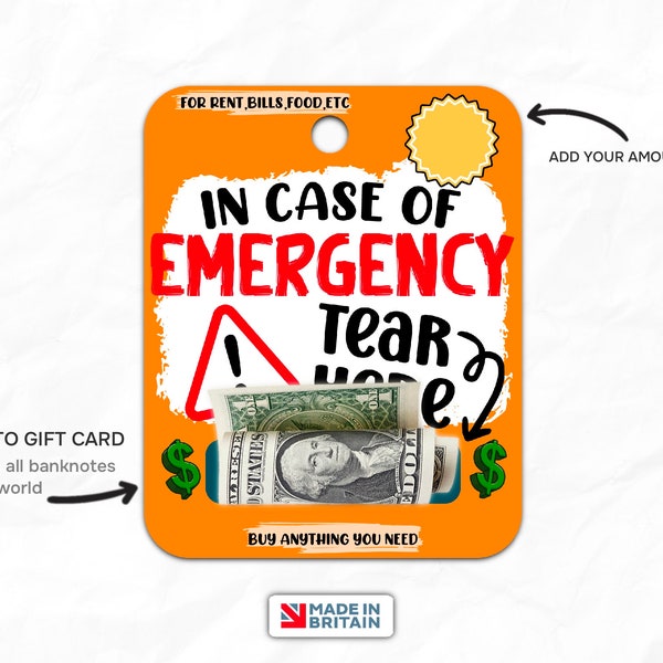 In Case of Emergency Card Template - Etsy