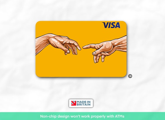 Adam Hands Credit Card Skin Credit Card Sticker Credit - Etsy