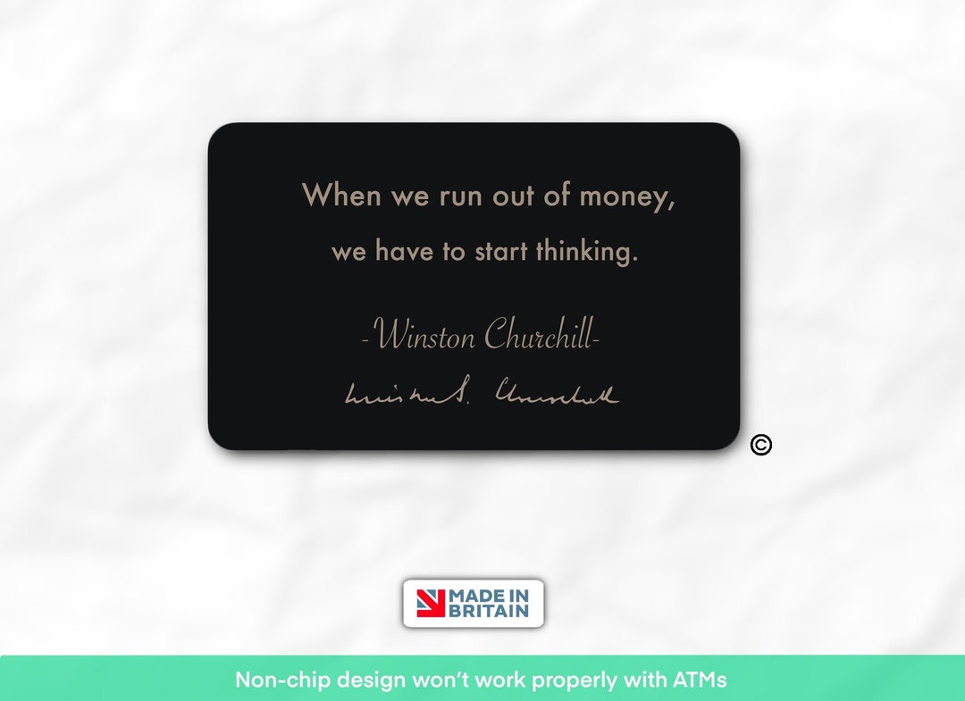 Start Thinking Credit Card Skin Credit Card Sticker Credit Card Cover ...