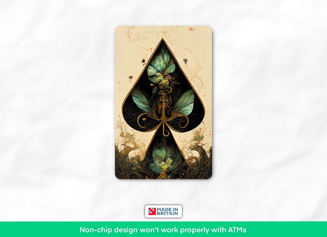 Ace of Spades Vines | Credit Card Skin | Credit Card Sticker | Credit ...