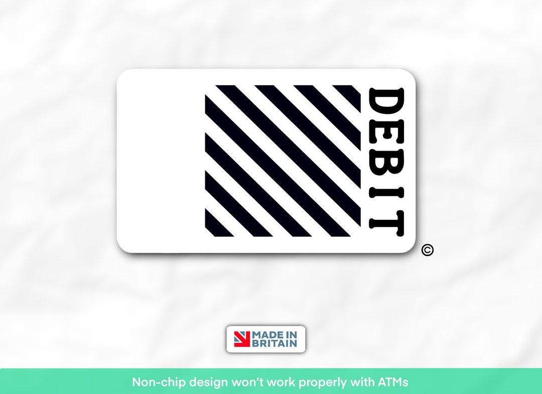 Debit White Card Skin | Credit Card Sticker | Credit Card Cover - Etsy