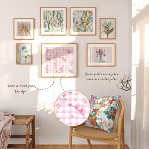 Colorful English Cottage Gallery Wall Decor - 120 Vintage Floral Prints ...