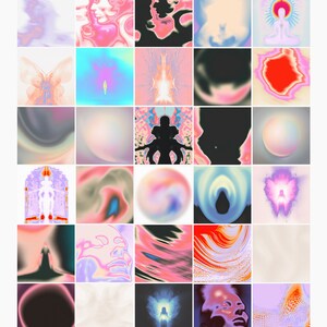 Spiritual Gradient Clipart Pack - Soulful Aura Backgrounds - Etsy