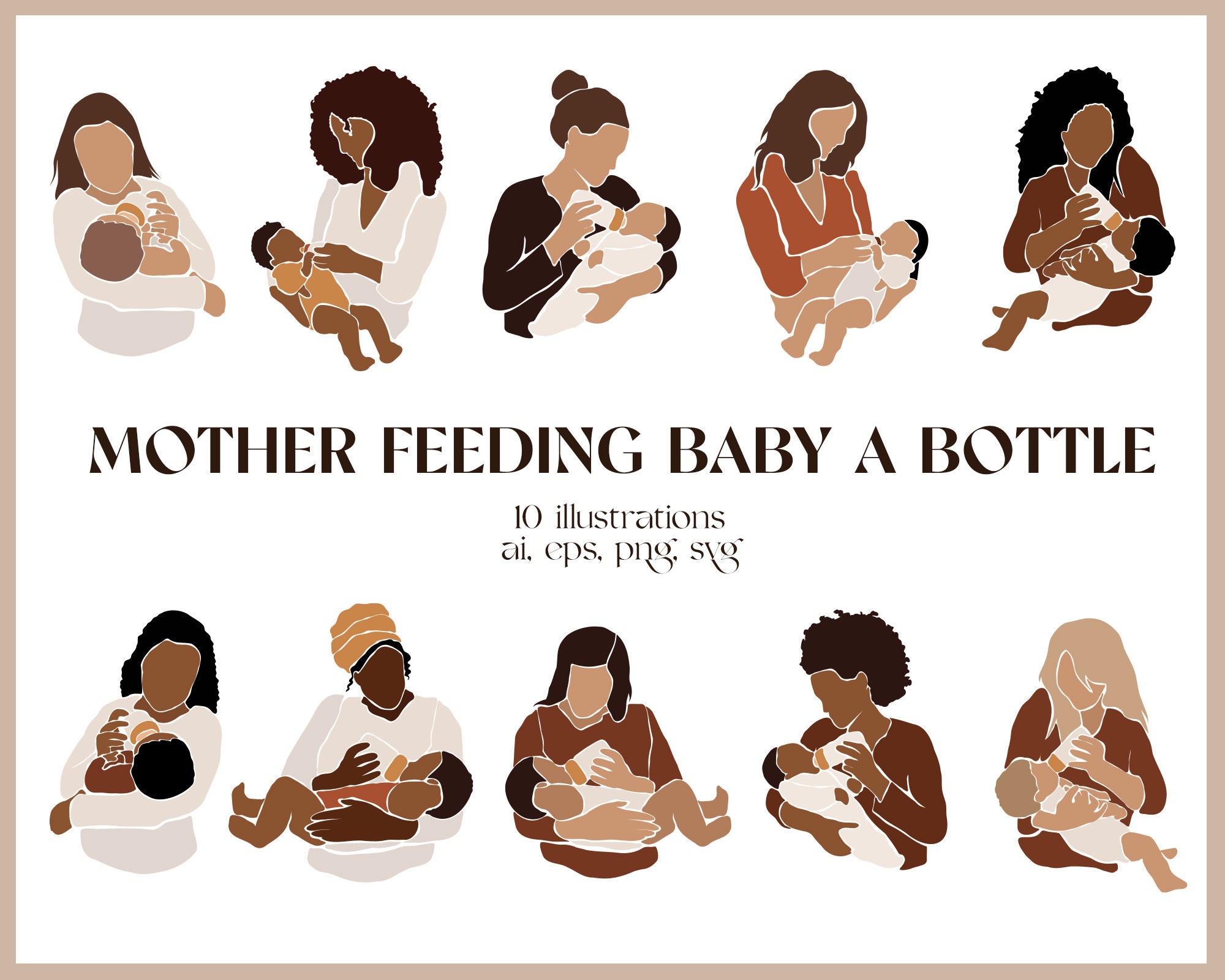 Mother Feeding Baby Clipart Pics