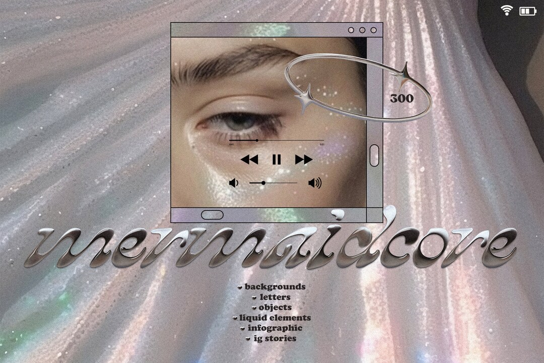Mermaidcore Pack. Mermaid Background, Tail Scale, Textures, Holographic ...