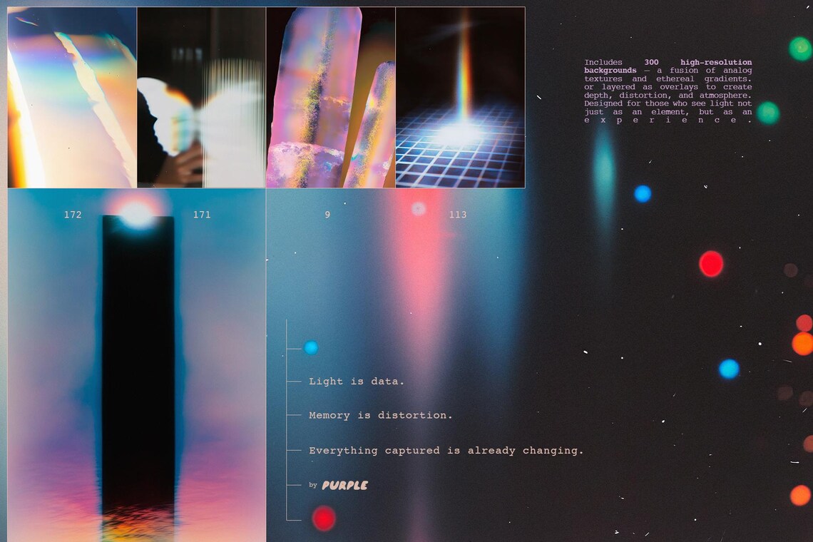 Analog Gradient Backgrounds, Grainy Retro Textures, Liminal & Polaroid ...