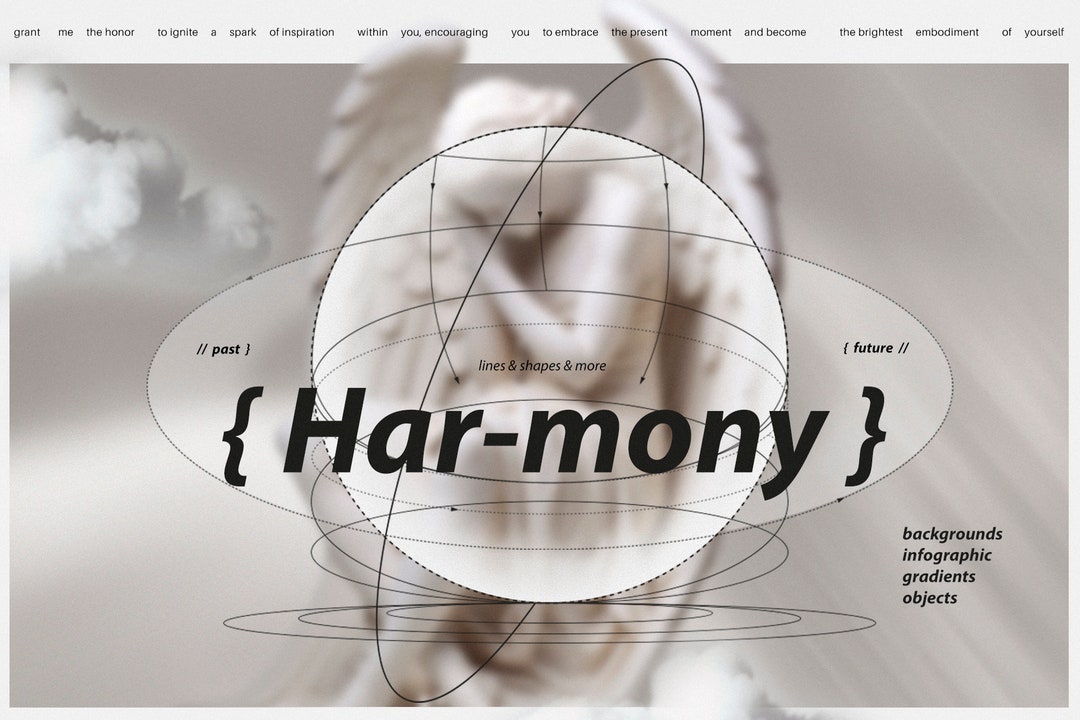 Harmony. Textures & Infographic. Abstract Grainy Textures - Etsy