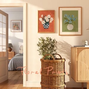 Colorful English Cottage Gallery Wall Decor - 120 Vintage Floral Prints ...
