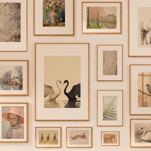 71 Eclectic Vintage Neutral Nursery Print. Poster Bundle for Kid ...