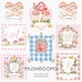 Watercolor Mushroom Monogram Crest: Baby Shower Invitation Clipart (PNG ...