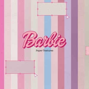 Watercolor Digital Barbie Papers. Watercolour Paper Textures. Soft Pink ...