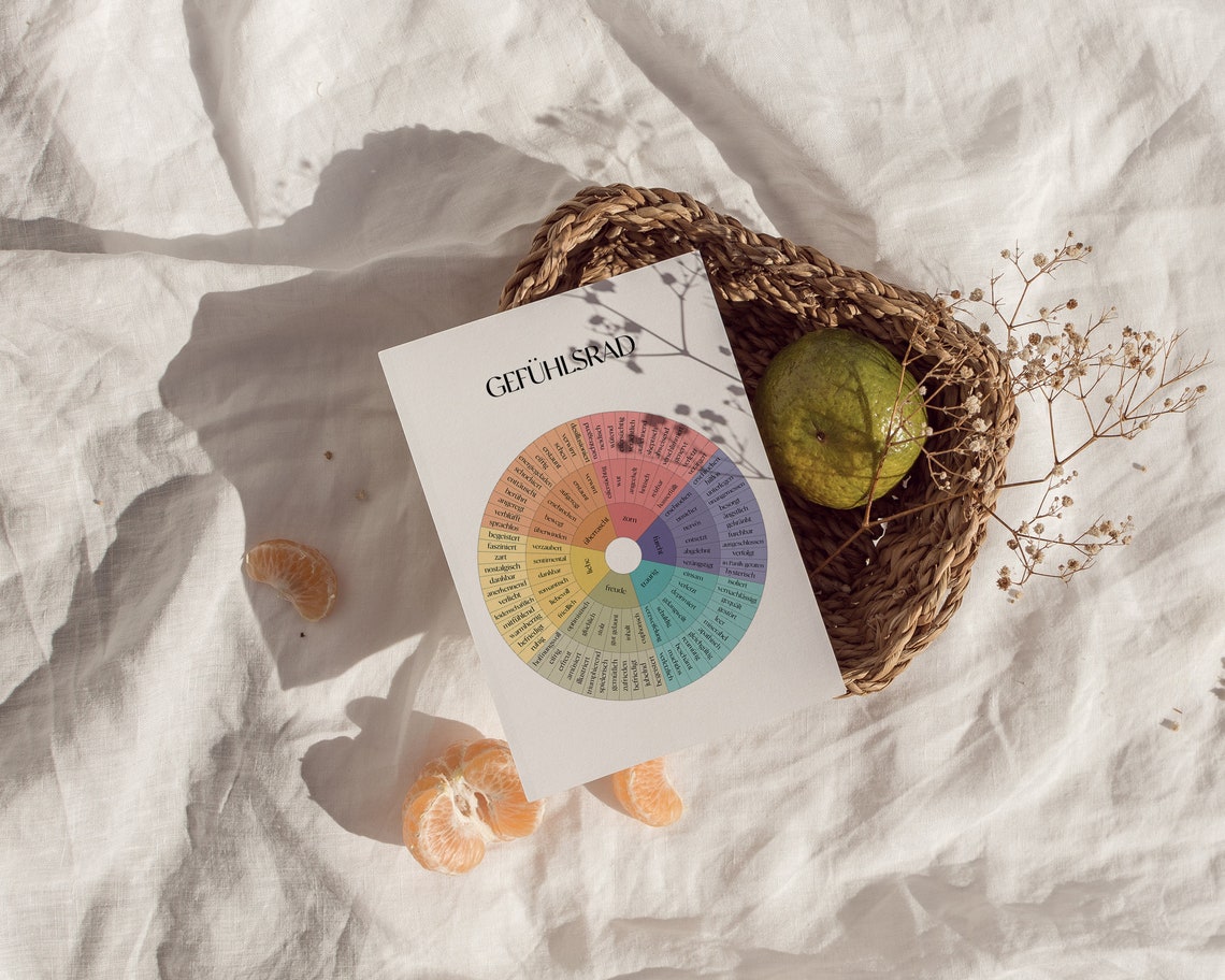 Gefühlsrad. Feelings Wheel in GERMAN. Gefühle Kennenlernen. - Etsy