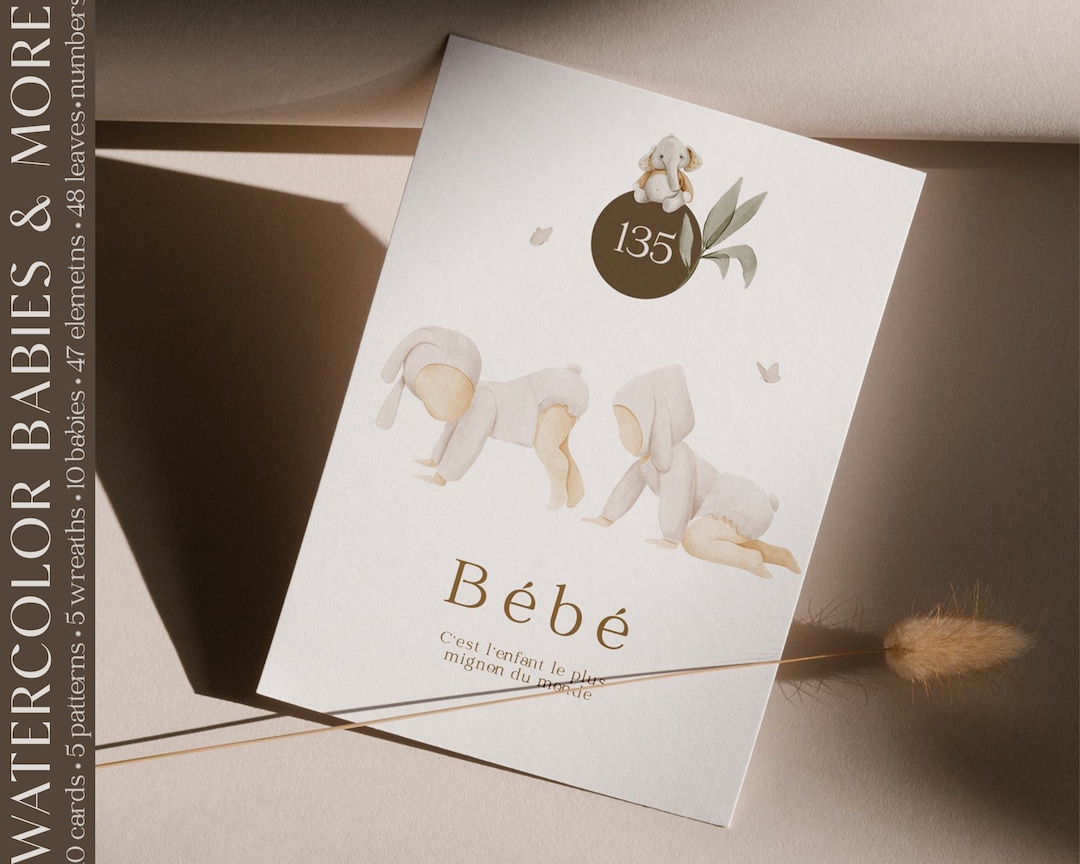 Watercolor Babies & More. Watercolor Baby Elements for Boy and Girl ...