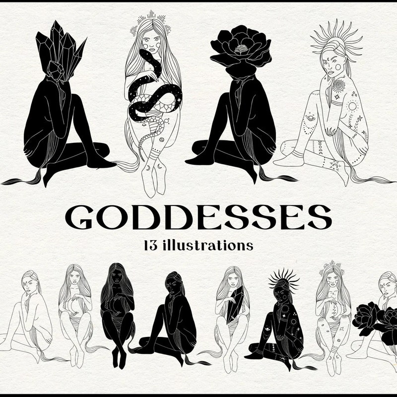 Scrolller Goddesses - Etsy