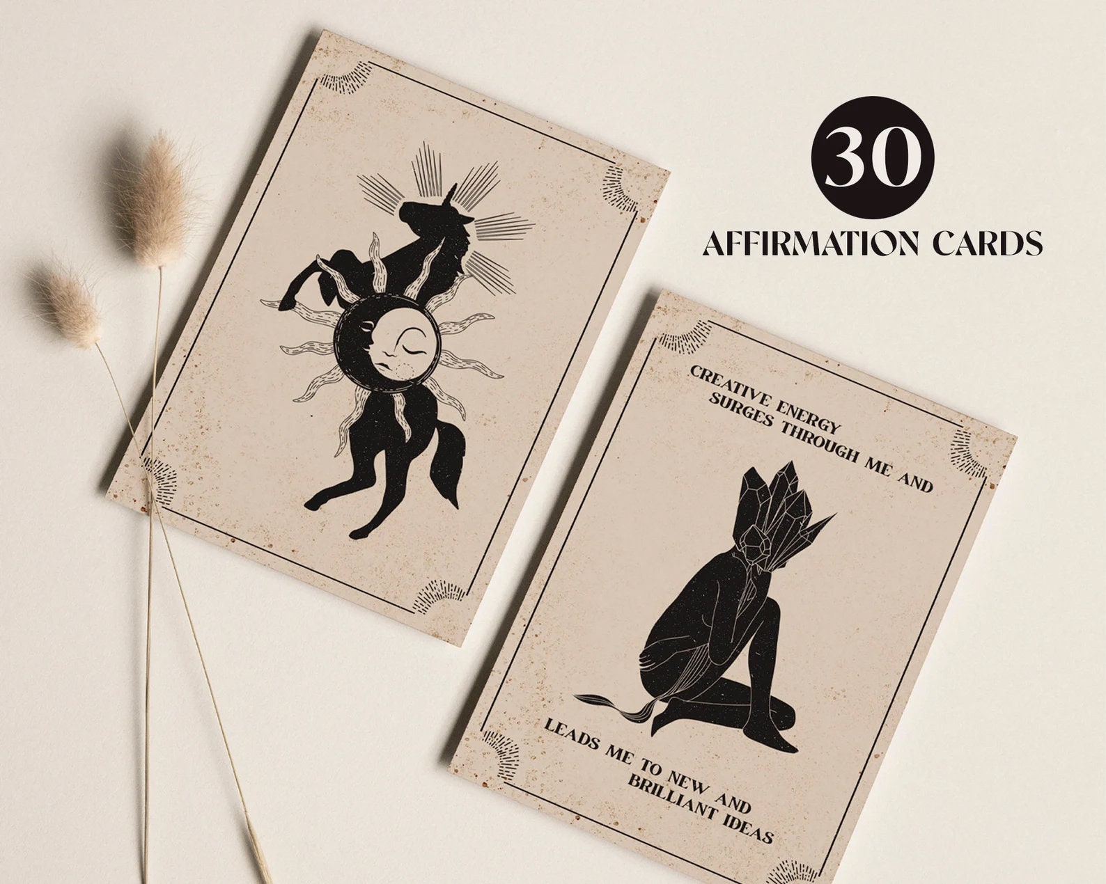 Digital Affirmation Cards. Inner Strength Affirmations - Etsy