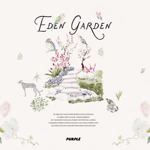 Watercolor Floral Clipart Bundle: Eden Garden Wedding Illustrations - Etsy