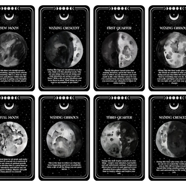 Moon Phases Meaning - Etsy
