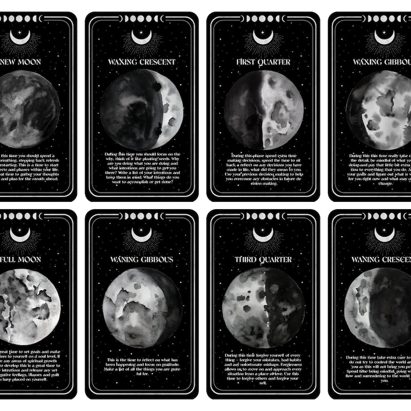 Moon Phases Meaning - Etsy
