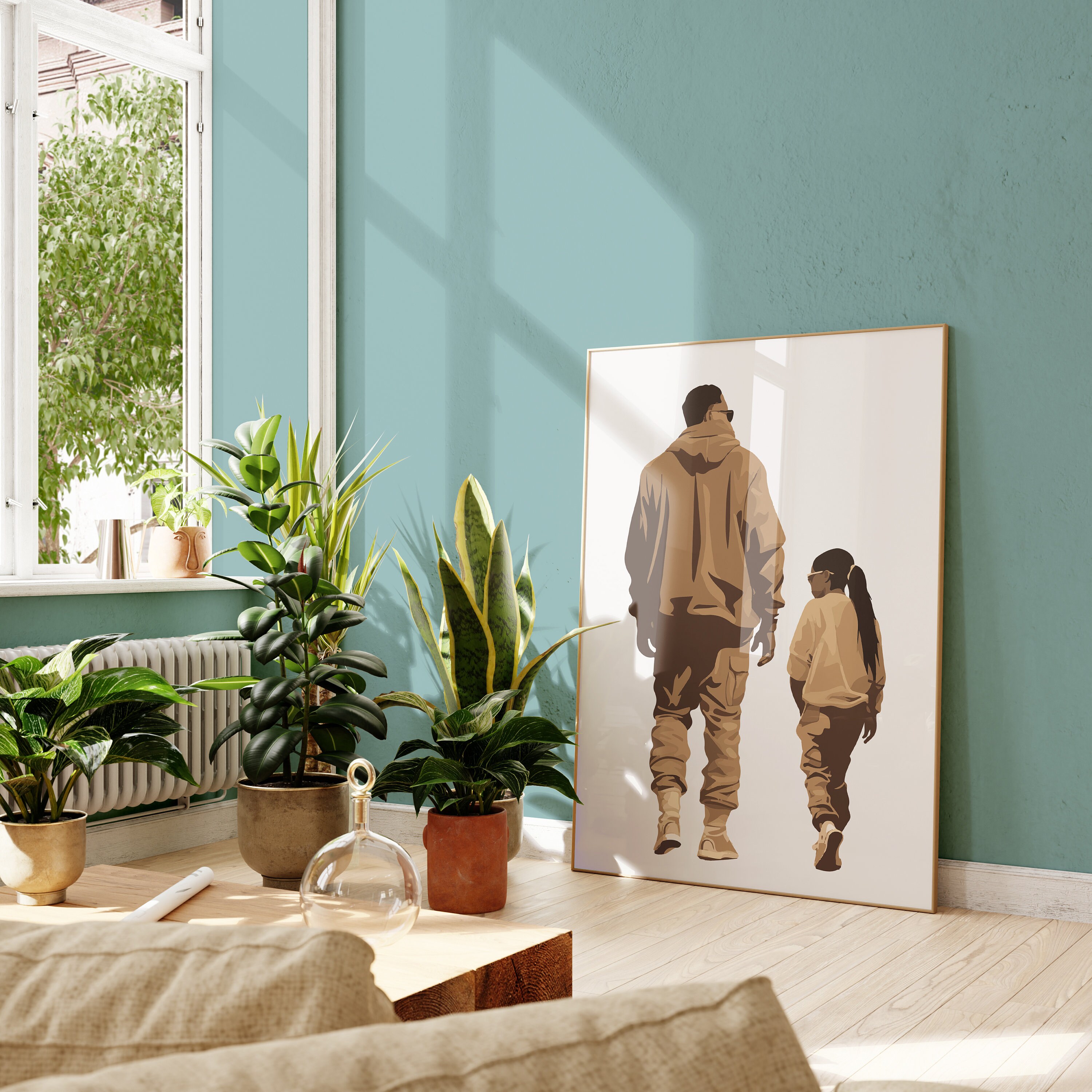 Abstract Fathers Clipart Abstract Dad Prints SVG Clipart - Etsy