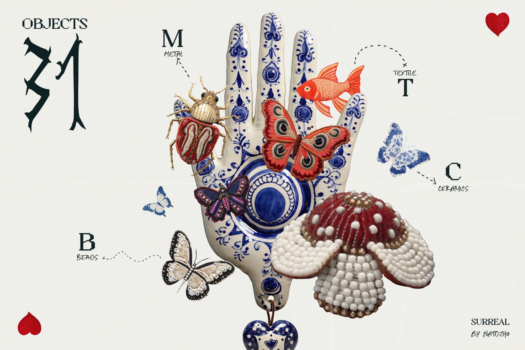 Cryptic Mixed Media Collage Kit: Surreal Graphic Elements (digital ...