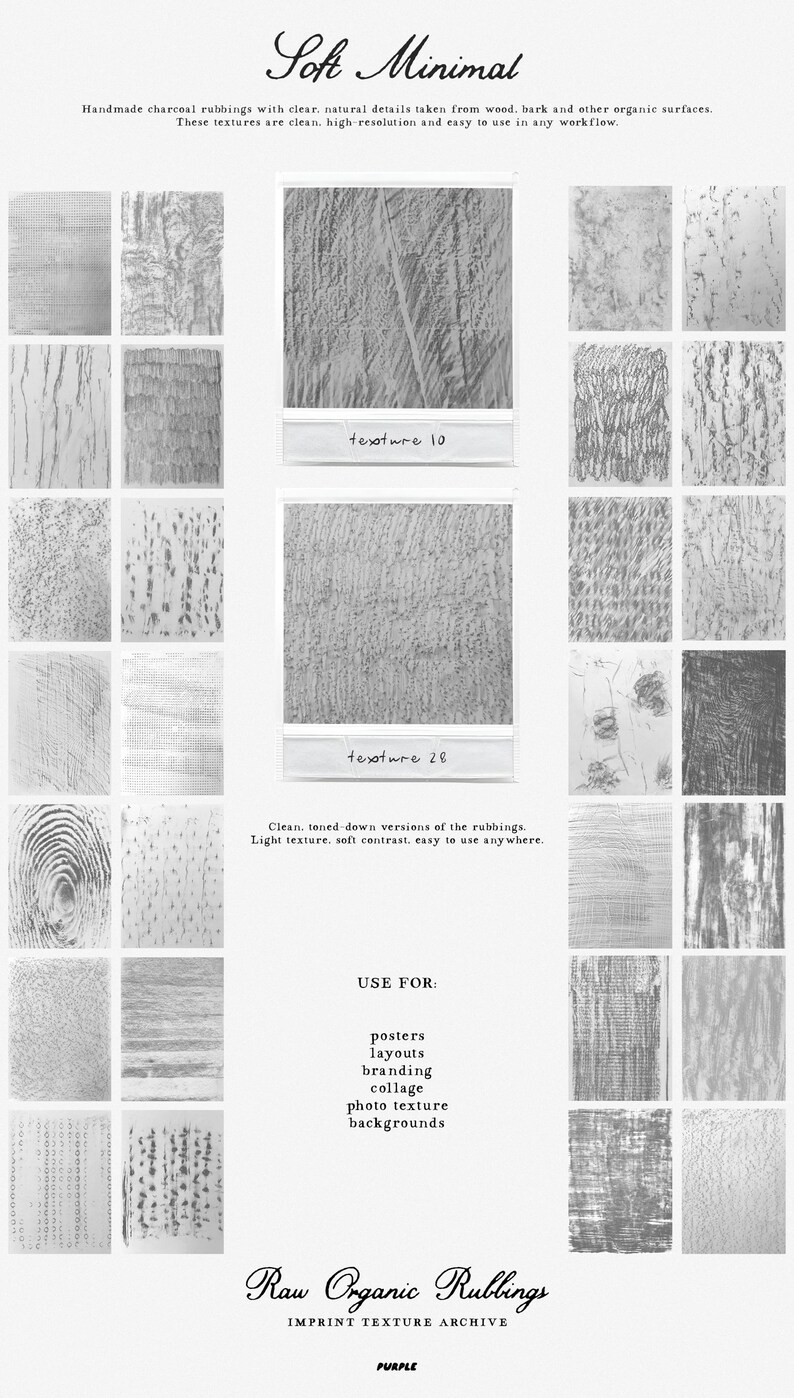 Organic Rubbings Texture Pack PNG Overlays Archive - Etsy