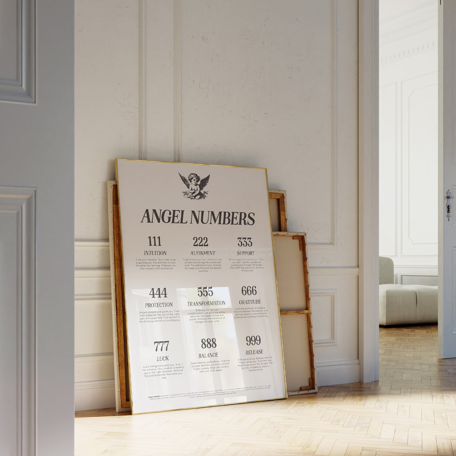 Angel Number Posters. Trendy Gradient Aura Energy Spiritual - Etsy