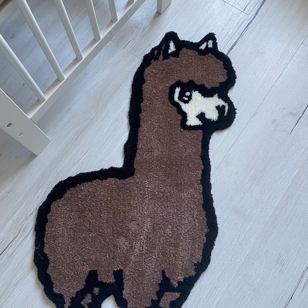 Llama Rug - Etsy