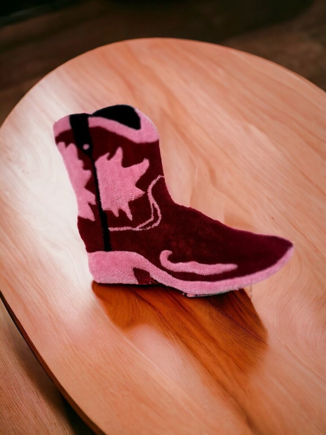 Handmade Cowboy Boot Carpet Tufting - Western-inspired Rug With Classic ...