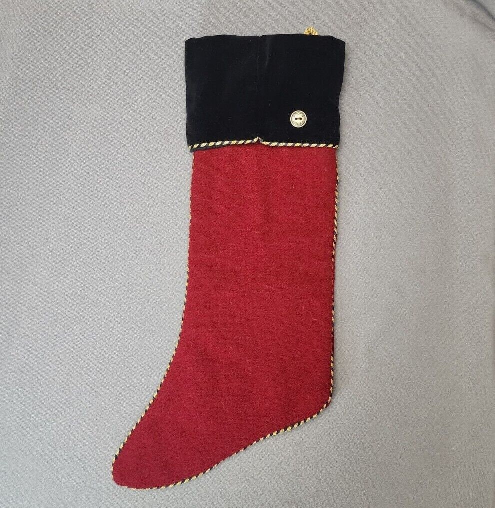 Vintage Woof & Poof Gold Chenille and Red Velour Black Cuff - Etsy