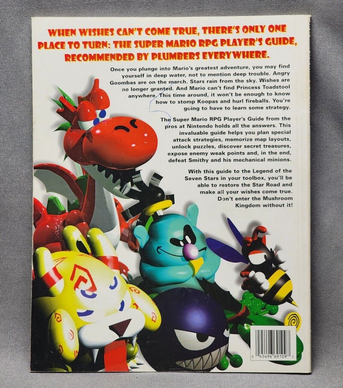 Vintage Super Mario RPG Legend of the Seven Stars Official Nintendo ...