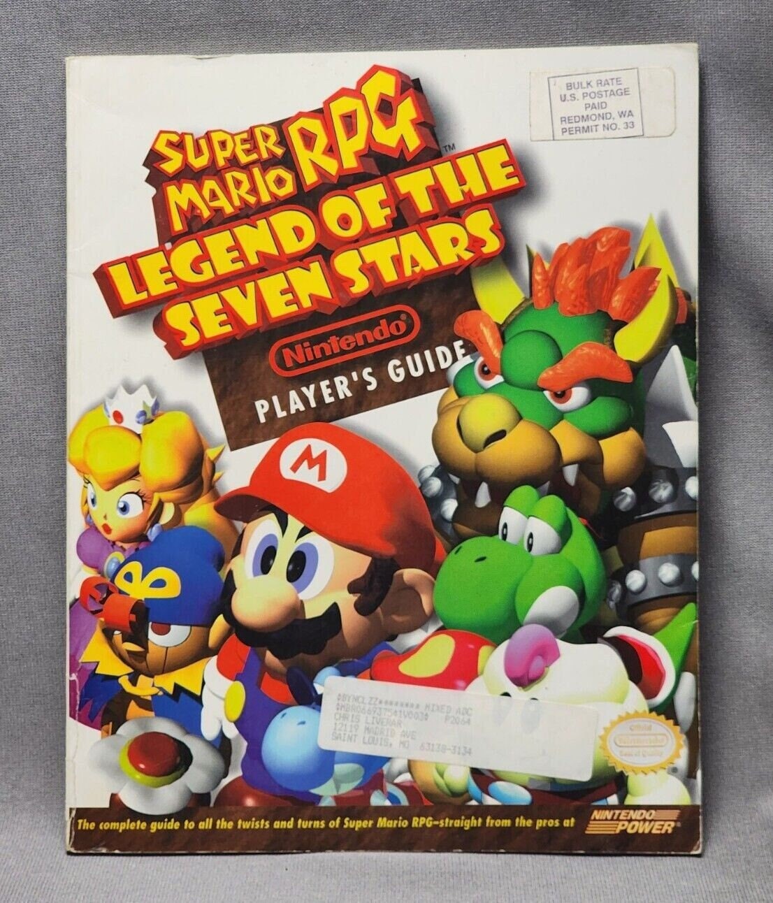 Vintage Super Mario RPG Legend of the Seven Stars Official Nintendo ...